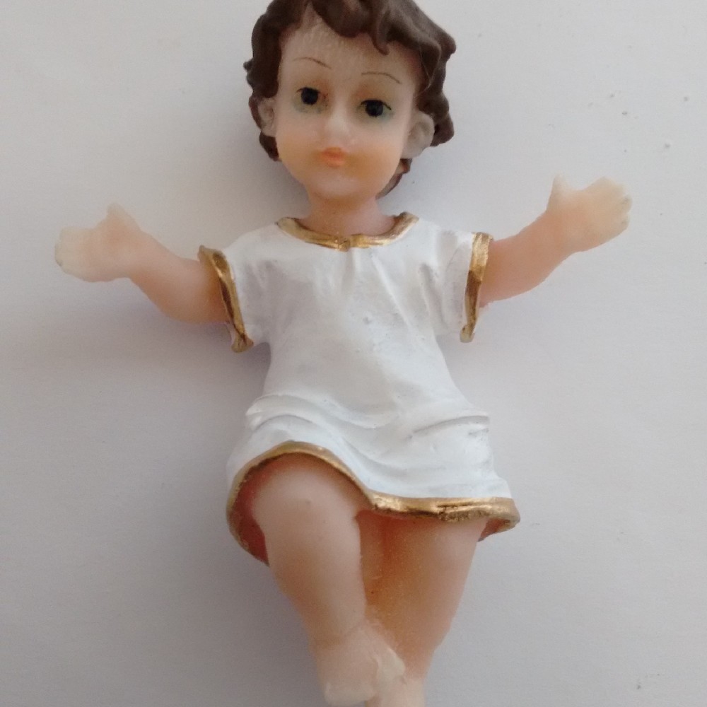 MENINO JESUS PEQUENO 7 CM RESINA - Elza decorações